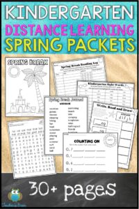 Spring Break Packets for HOME Practice - Teacher's Brain
