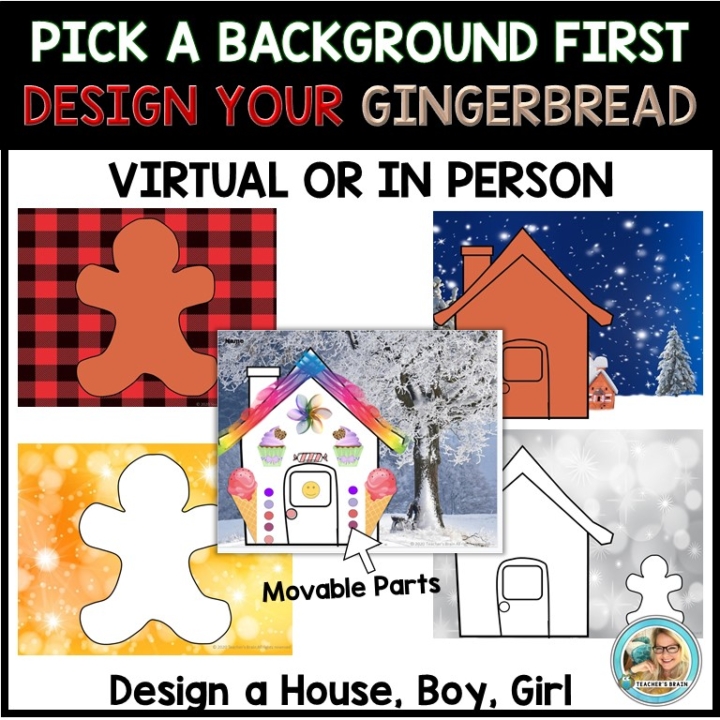 Virtual Gingerbread Man or House Writing Activities - Teacher's Brain
