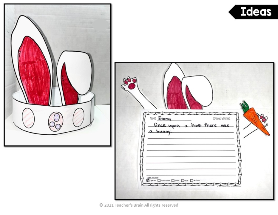 Bunny Crafts for Spring or Easter | Writing Activities - Teacher's Brain
