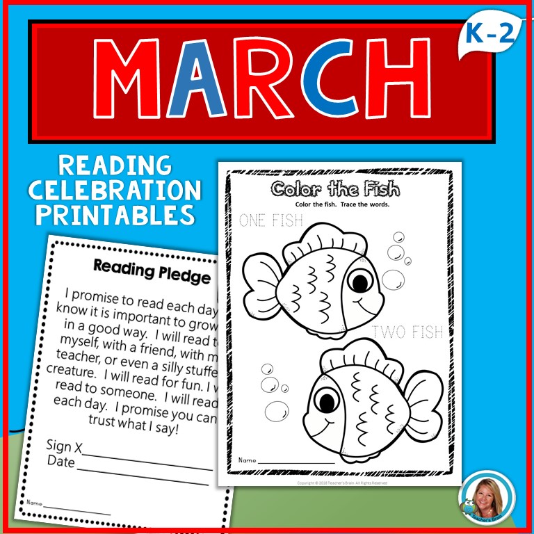 March Activities | Literacy and Math | Reading Celebration Week ...