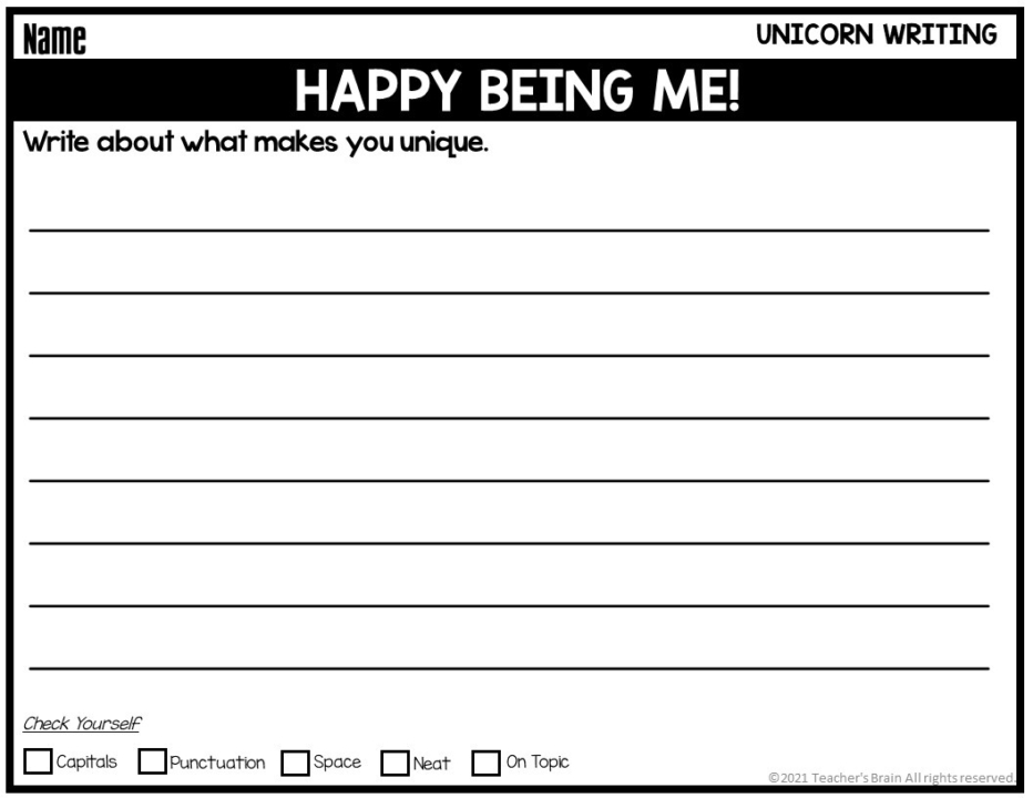 Thelma the UNICORN Craft | Writing Unit - Teacher's Brain