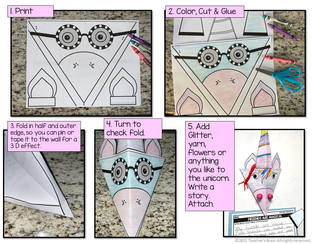 Thelma the UNICORN Craft | Writing Unit - Teacher's Brain Blog