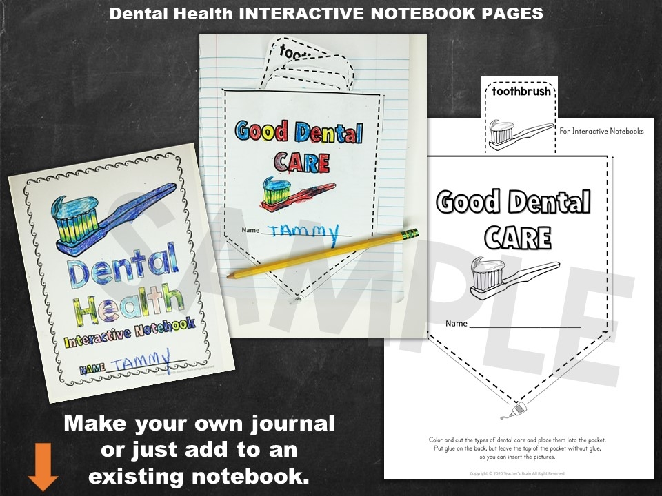 Dental Health Activities | Tooth Chart and Pocket - Teacher's Brain