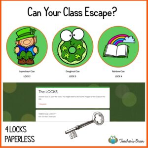 St. Patrick's Day Digital Escape™ Room for Kids - Teacher's Brain Blog