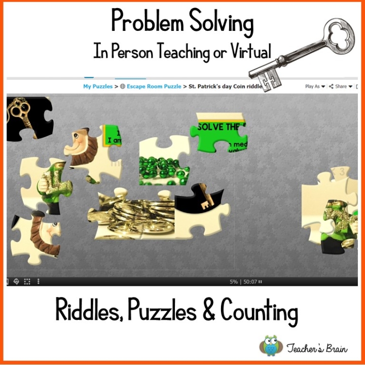 St. Patrick's Day Digital Escape™ Room for Kids - Teacher's Brain