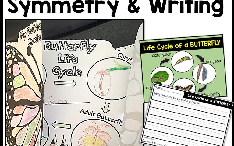Butterfly Life Cycle Craft | Symmetry | Writing Activities - Teacher's ...