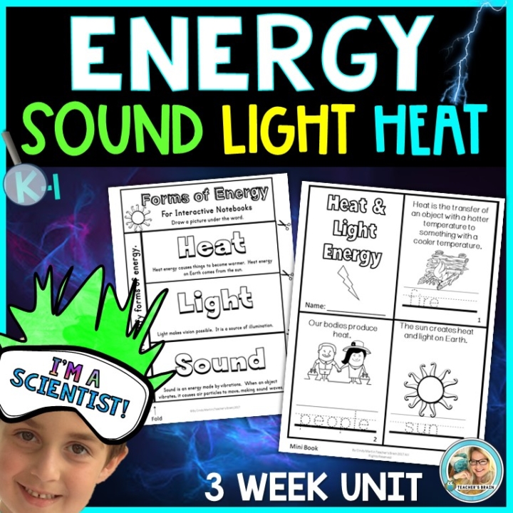 Forms of Energy Activities | Worksheets on Light, Heat, Sound - Teacher ...