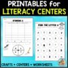 Alphabet Review Worksheets | LETTER A Center Activities - Teacher's ...