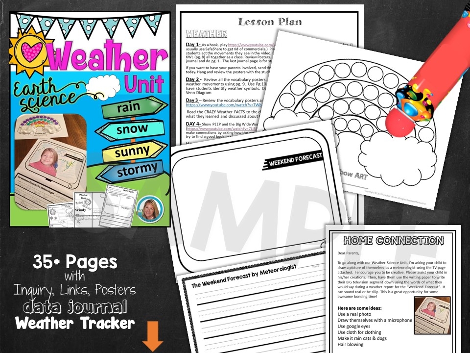 Weather Patterns UNIT Kindergarten | First Grade - Teacher's Brain