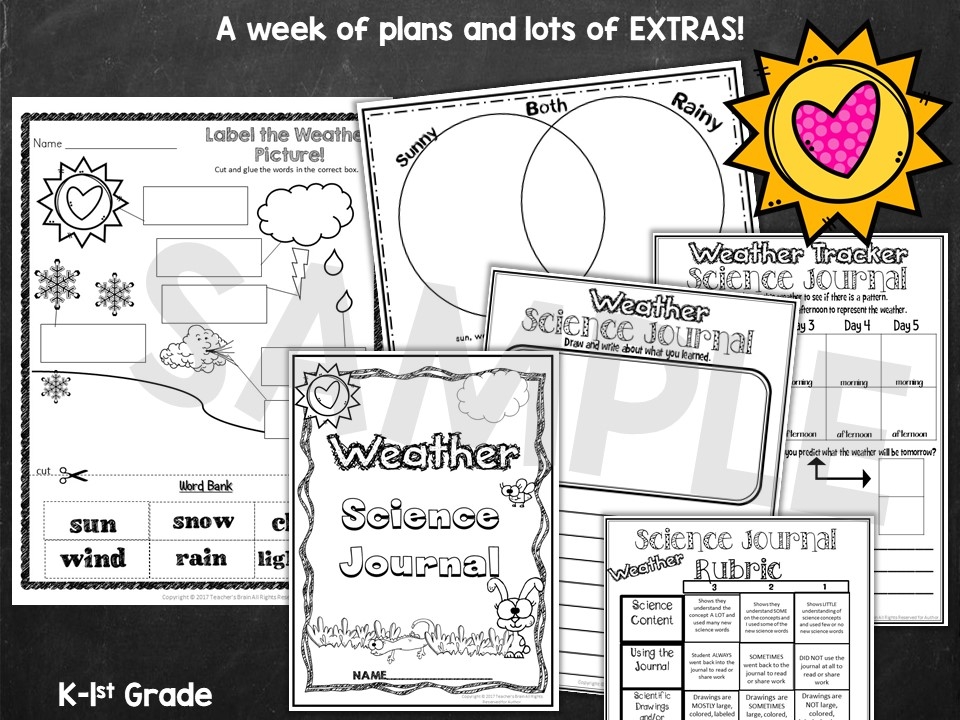Weather Patterns UNIT Kindergarten | First Grade - Teacher's Brain