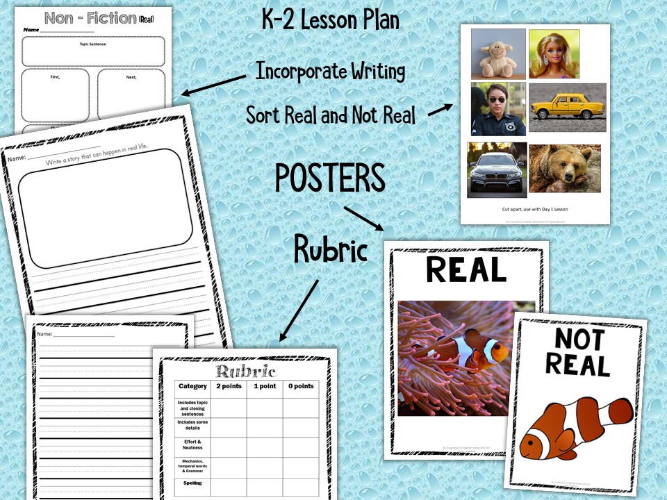 Real VS Make Believe FACT and FICTION Week Unit - Teacher's Brain Blog