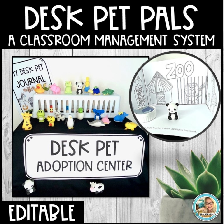 DESK PETS Classroom Management Kit | EDITABLE PowerPoint - Teacher's Brain