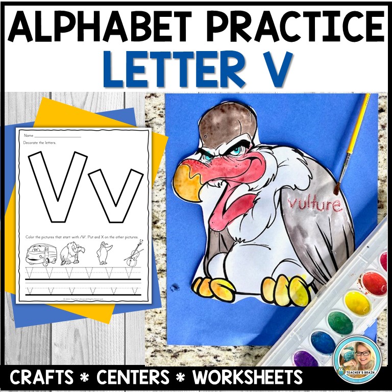 LETTER V Activities | Crafts & Worksheets for Centers - Teacher's Brain