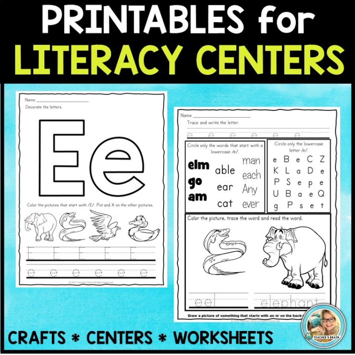 LETTER E Activities - Teacher's Brain