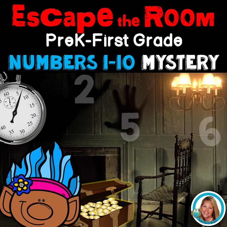 Escape Room Math Mystery Numbers 1-10 - Teacher's Brain