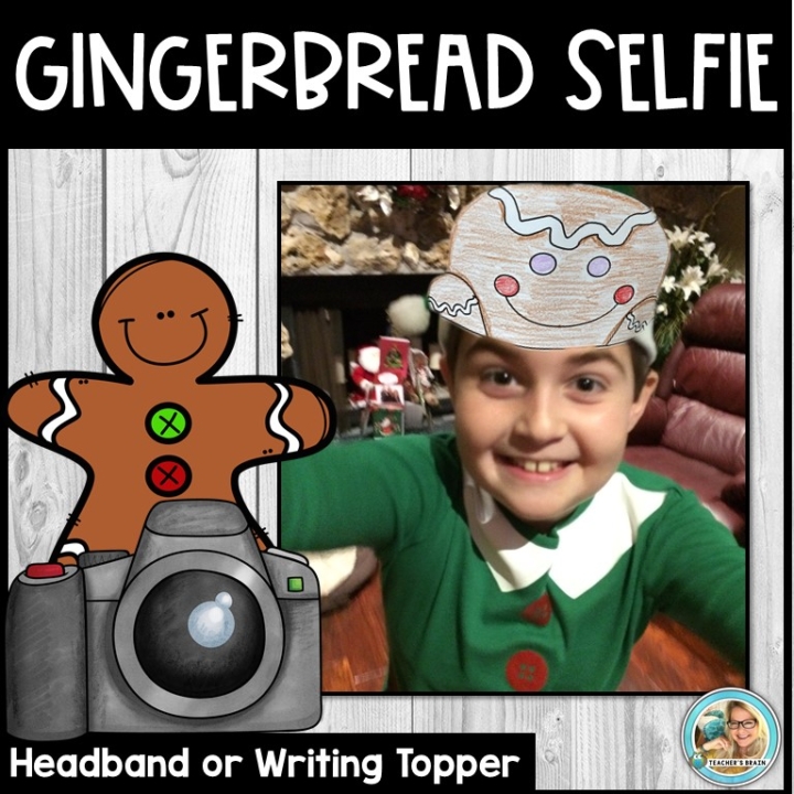 Gingerbread Man Hat | Girl | Headband Craft with Writing - Teacher's Brain
