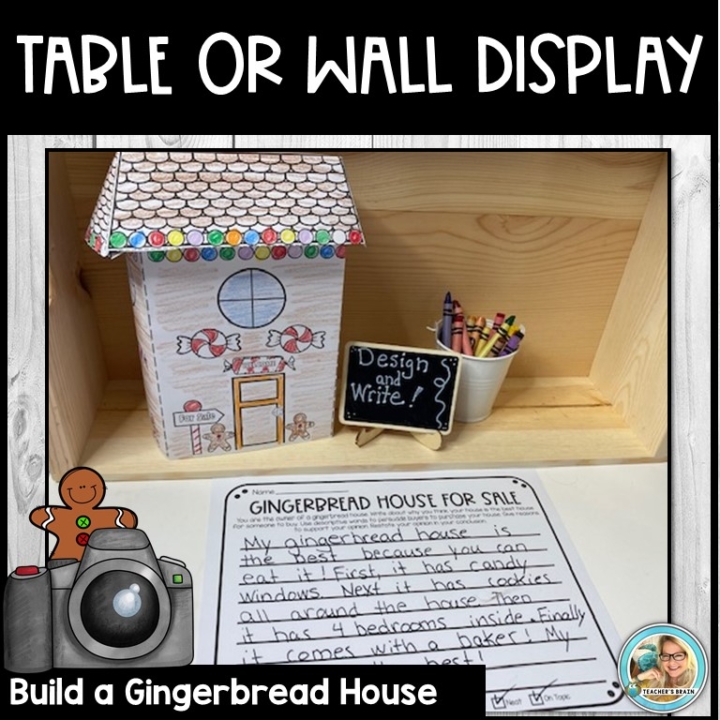 Gingerbread House for Sale | Craft with Writing - Teacher's Brain
