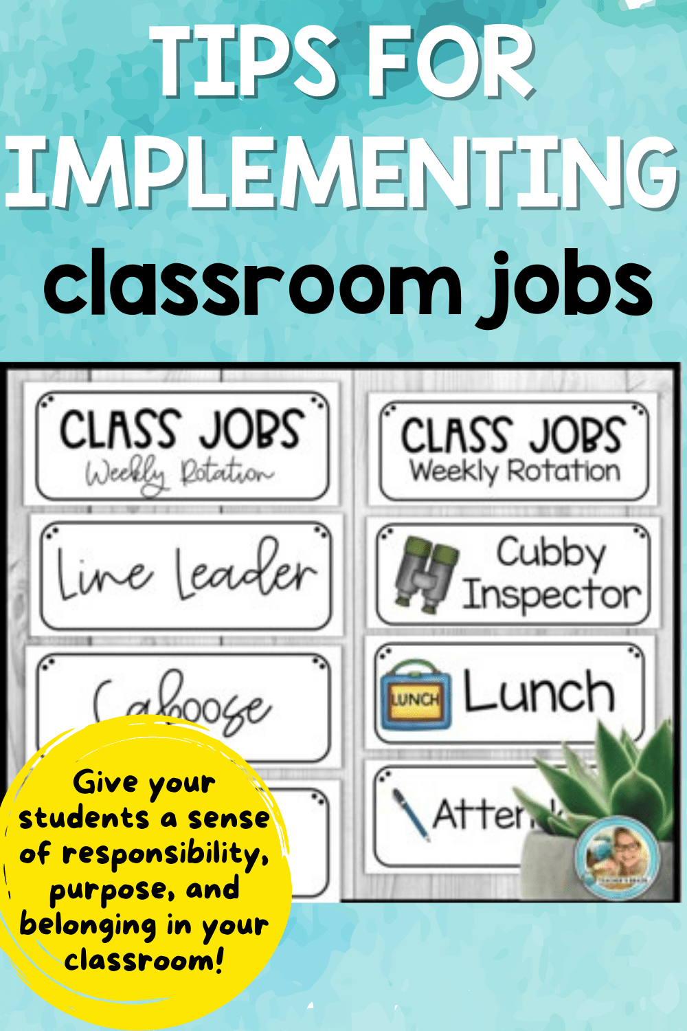 Tips For Implementing Classroom Jobs In Your Class - Teacher's Brain