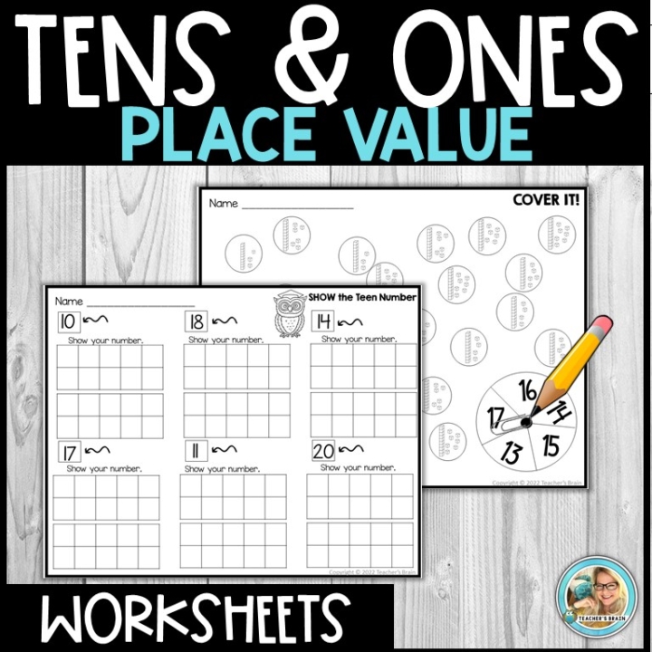 Place Value Worksheets Tens and Ones - Teacher's Brain