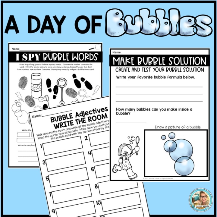 End of the Year Theme Days | BUBBLE DAY - Teacher's Brain