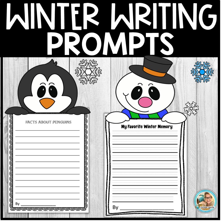 Winter Writing Prompts | Craftivity | Bulletin Board - Teacher's Brain