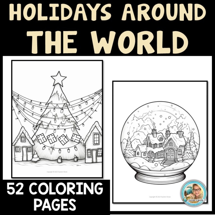 Winter Coloring Pages | Holidays Around the World | Christmas ...