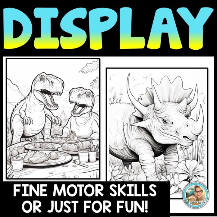 Dinosaur Coloring Pages | Coloring Sheets | Activities - Teacher's Brain