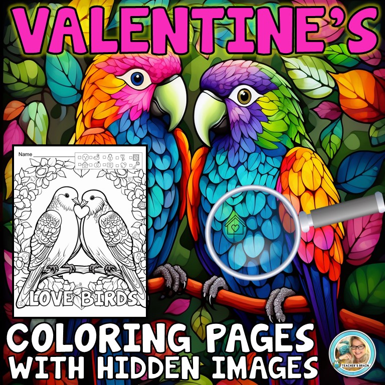 Valentines Day Coloring Pages | Hidden Pictures Coloring Sheets ...