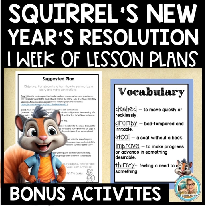 Squirrel's New Year's Resolution | A Storybook Companion | Craft | 2024 ...