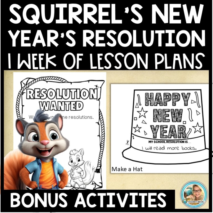 Squirrel's New Year's Resolution | A Storybook Companion | Craft | 2024 ...