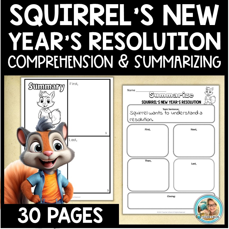 Squirrel's New Year's Resolution | A Storybook Companion | Craft | 2024 ...
