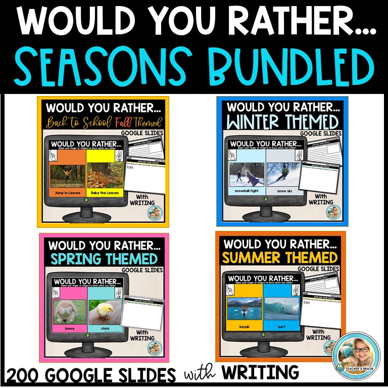 Would You Rather Back to School Seasonal BUNDLE | Google Slides ...