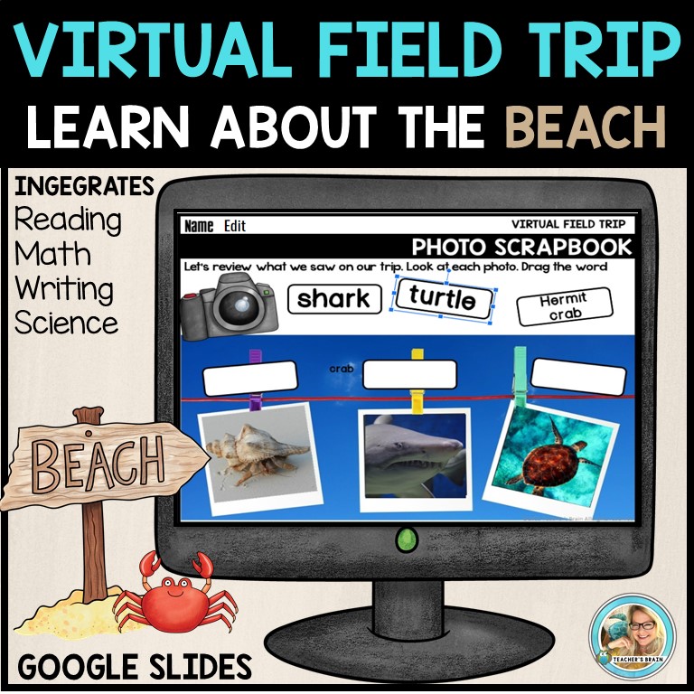 Virtual Field Trip BEACH DAY | Google Slides | End of the Year ...